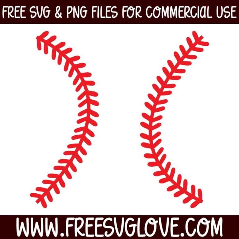Baseball Stitches SVG - Free SVG Love