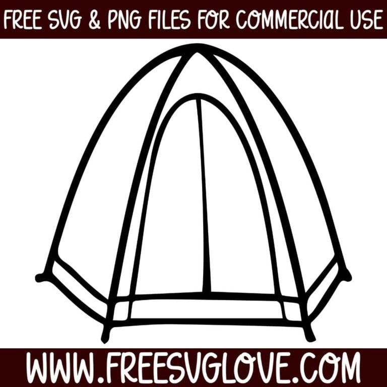 Camping Tent SVG File For Cricut - Free SVG Love